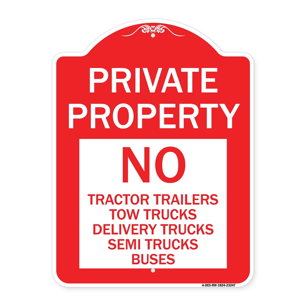 SignMission A-DES-RW-1824-23247 18 x 24 in. Designer Series Sign ...