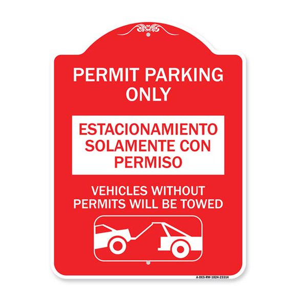 Red Parking Permit