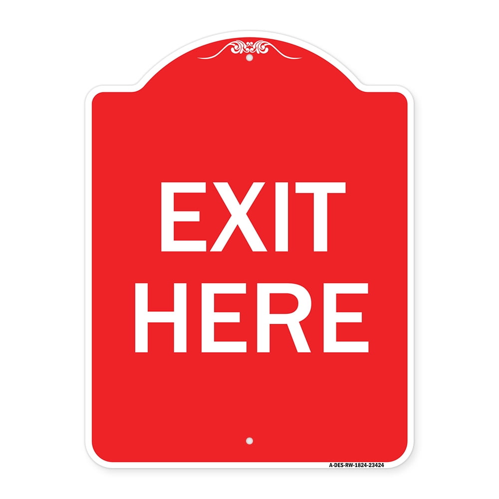 SignMission A-DES-RW-1824-23424 18 x 24 in. Designer Series Sign ...
