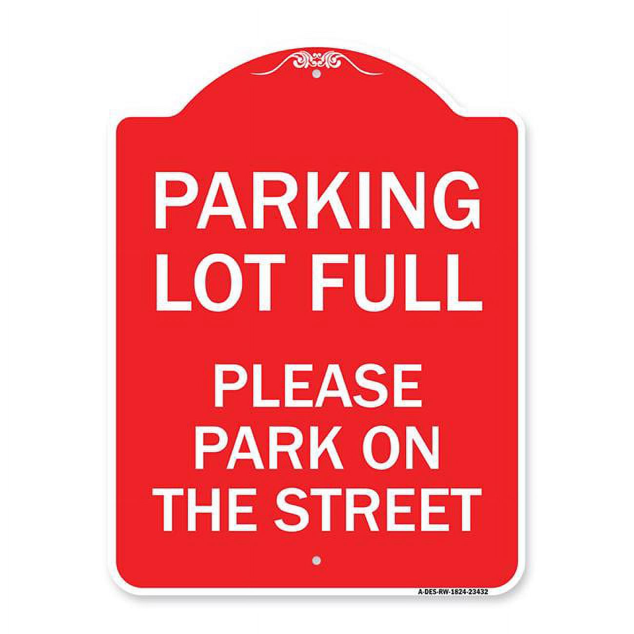 SignMission A-DES-RW-1824-23432 18 x 24 in. Designer Series Sign ...