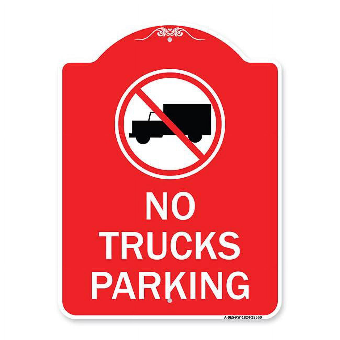 SignMission A-DES-RW-1824-23560 18 x 24 in. Designer Series Sign - No ...