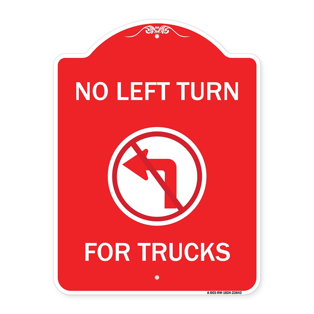 SignMission A-DES-RW-1824-23843 18 x 24 in. Designer Series Sign - No ...