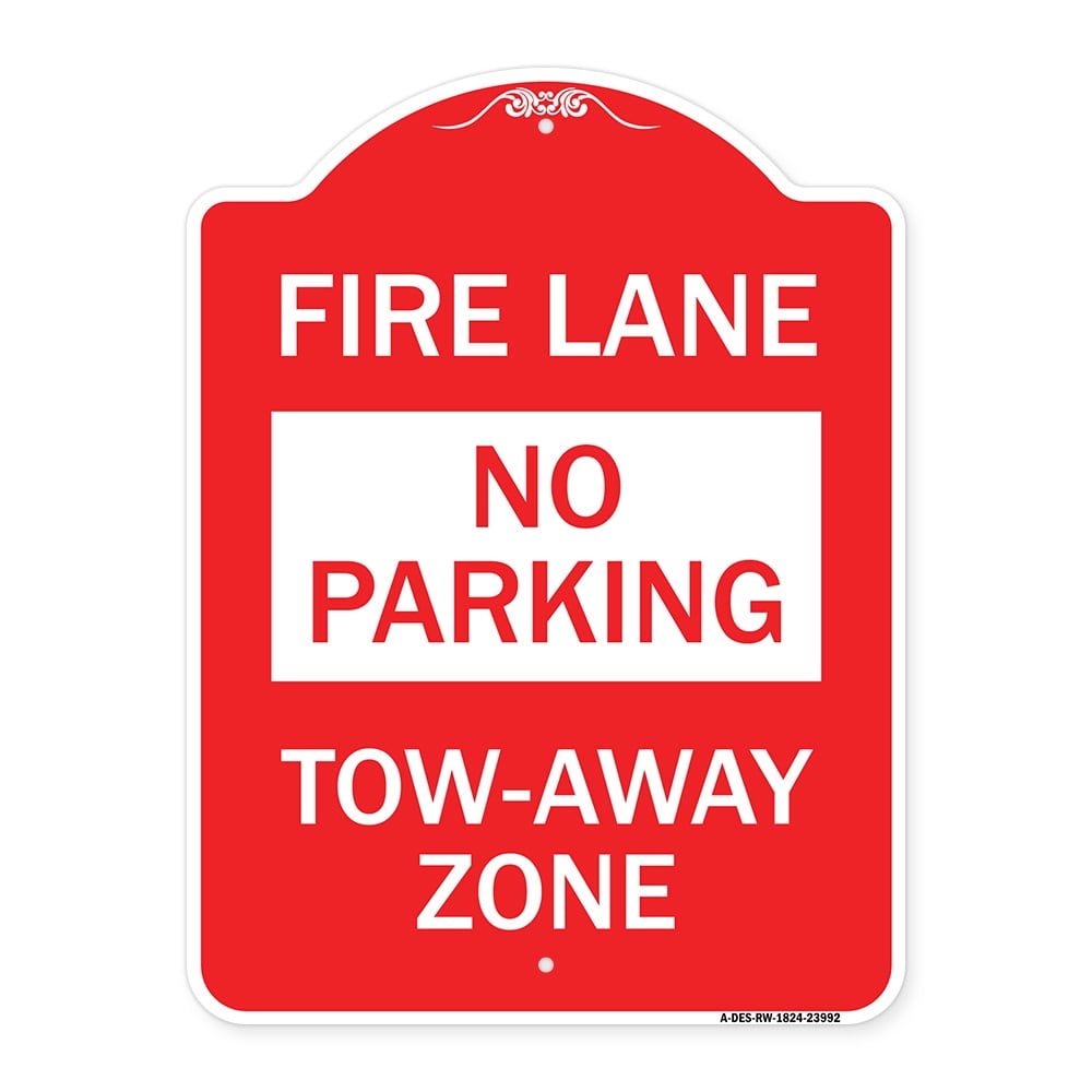 SignMission A-DES-RW-1824-23992 18 x 24 in. Designer Series Sign - Fire ...
