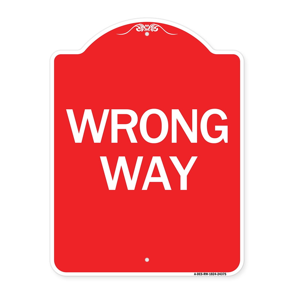 SignMission A-DES-RW-1824-24375 18 x 24 in. Designer Series Sign ...
