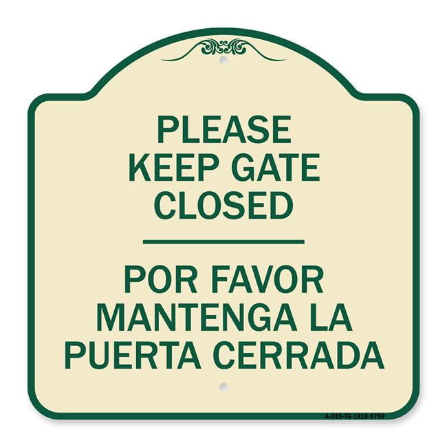 SignMission A-DES-TG-1818-9790 18 x 18 in. Designer Series Sign ...