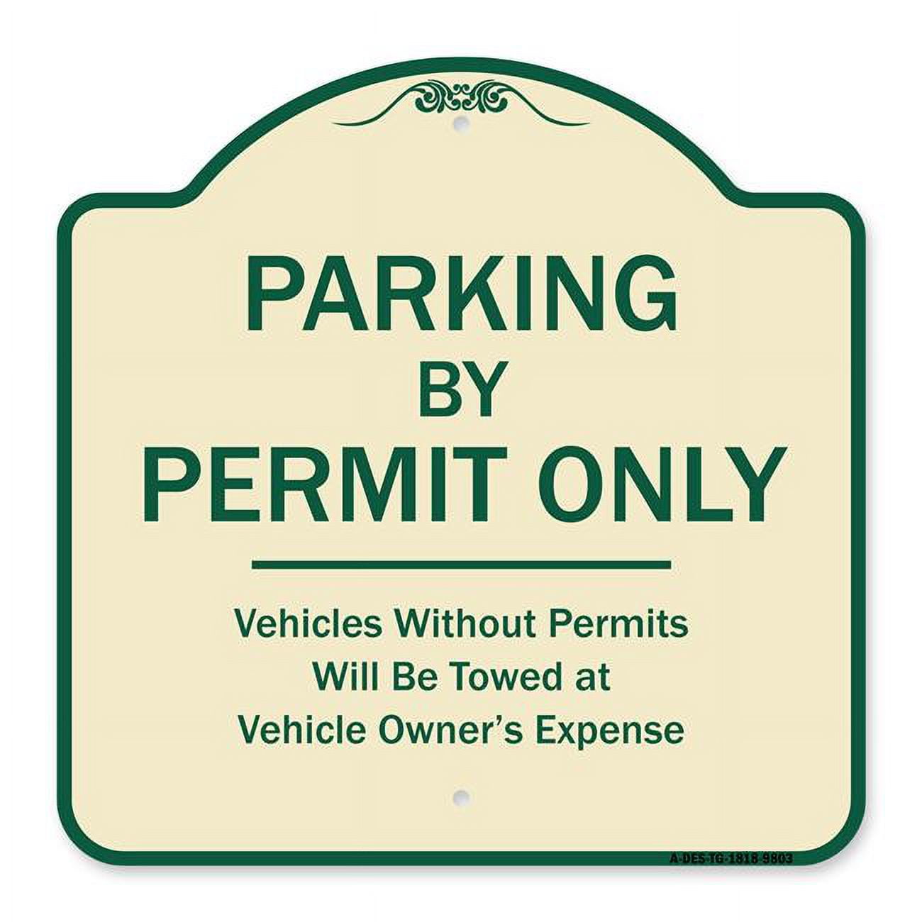 SignMission A-DES-TG-1818-9803 18 x 18 in. Designer Series Sign ...