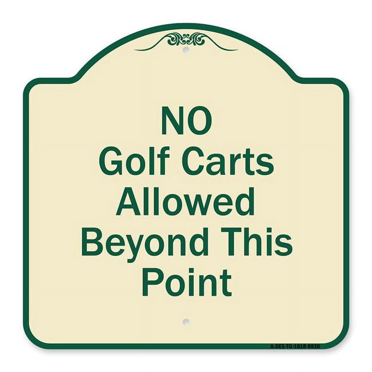 SignMission A-DES-TG-1818-9830 18 x 18 in. Designer Series Sign - No ...