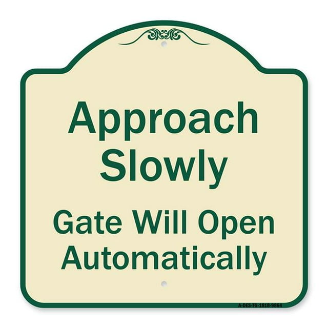 SignMission A-DES-TG-1818-9864 18 x 18 in. Designer Series Sign ...