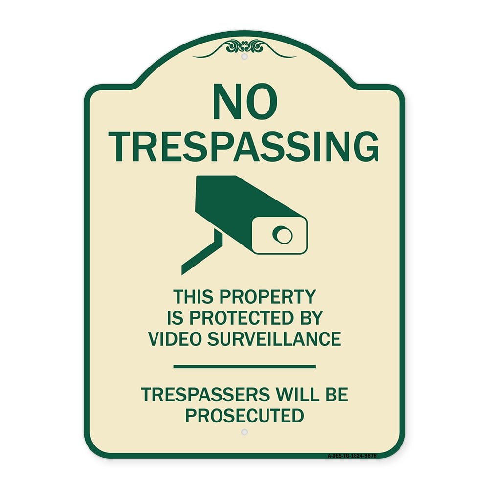 SignMission A-DES-TG-1824-9876 18 x 24 in. Designer Series Sign - This ...