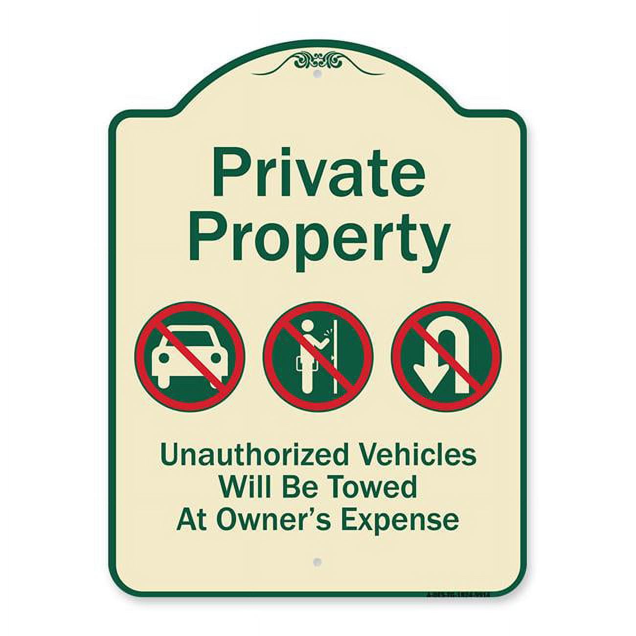 SignMission A-DES-TG-1824-9914 18 x 24 in. Designer Series Sign ...