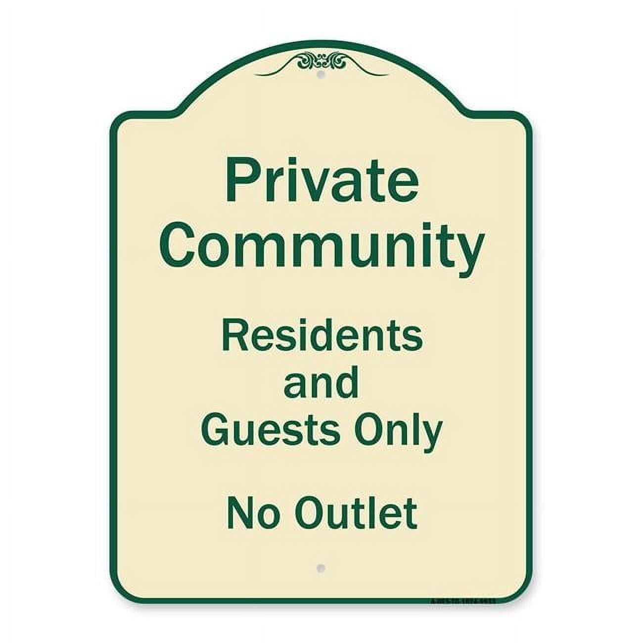 SignMission A-DES-TG-1824-9933 18 x 24 in. Designer Series Sign ...