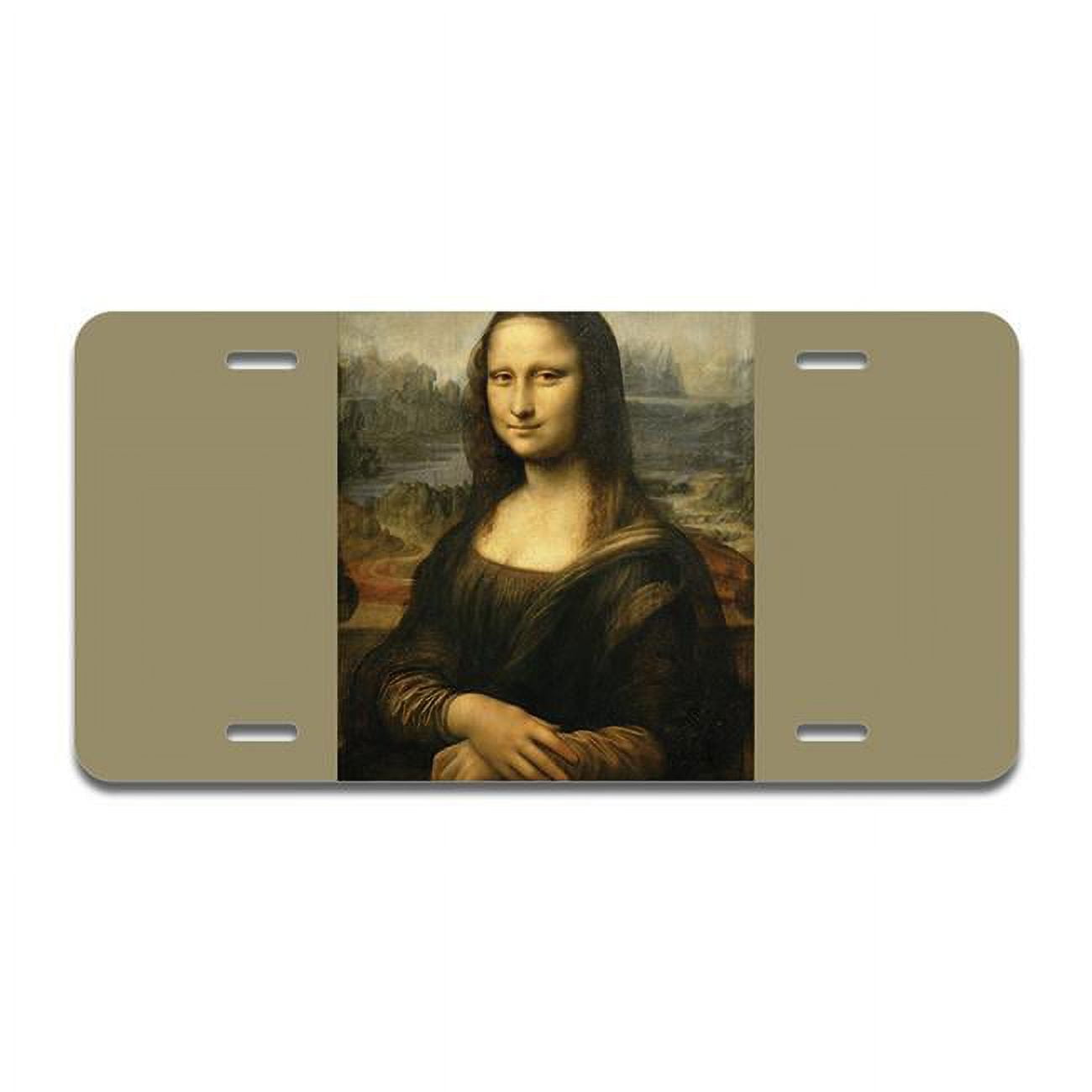 SignMission A-LP-03-378 Mona Lisa Aluminum License Plate - Walmart.com