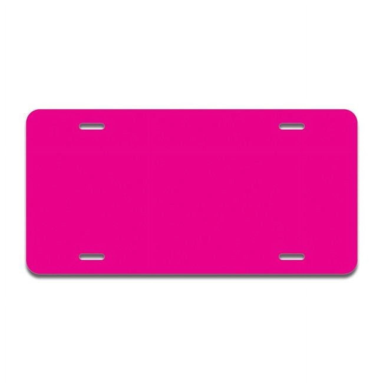 Solid Hot Pink Aluminum License Plate| License Plate 12" X 6" Fits Any ...