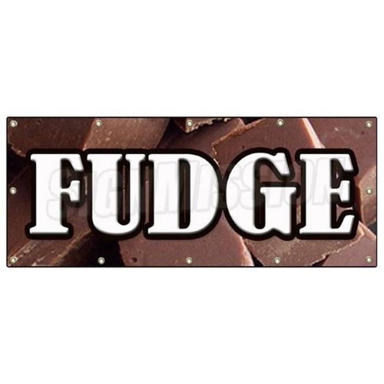 Signmission B 120 Fudge 48 X 120 In Fudge Banner Sign Chocolate