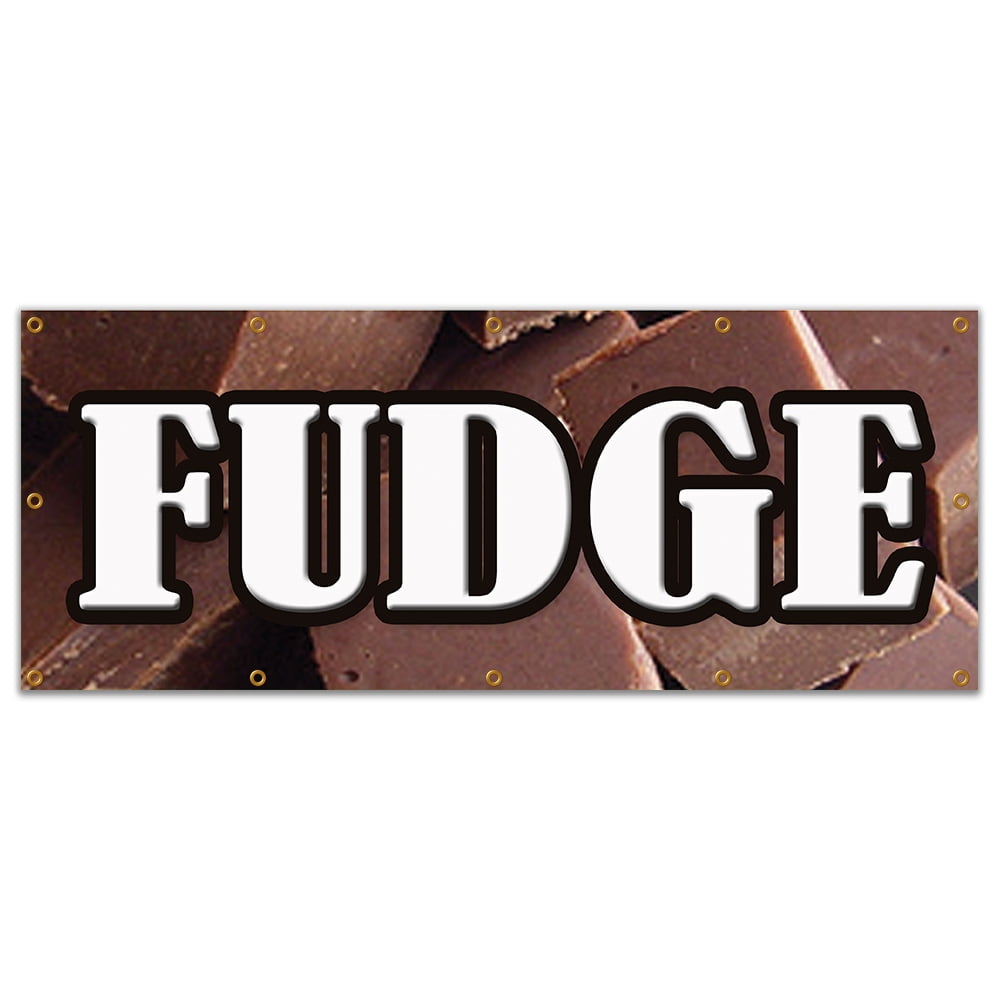 SignMission B-120 Fudge 48 x 120 in. Fudge Banner Sign - Chocolate ...