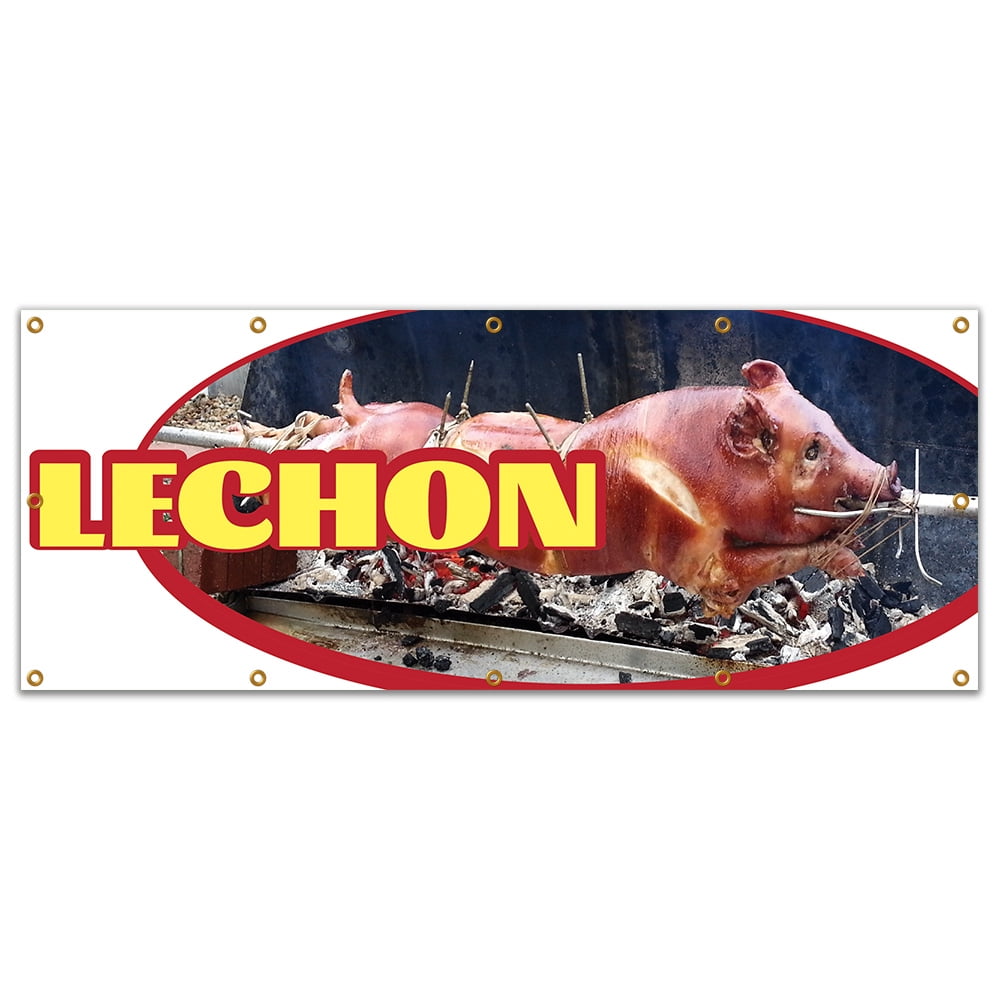 SignMission B-120 Lechon19 120 in. Concession Stand Food Truck Single ...