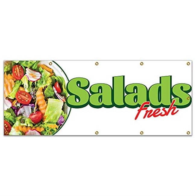 SignMission B-120 Salads19 120 in. Concession Stand Food Truck Single ...
