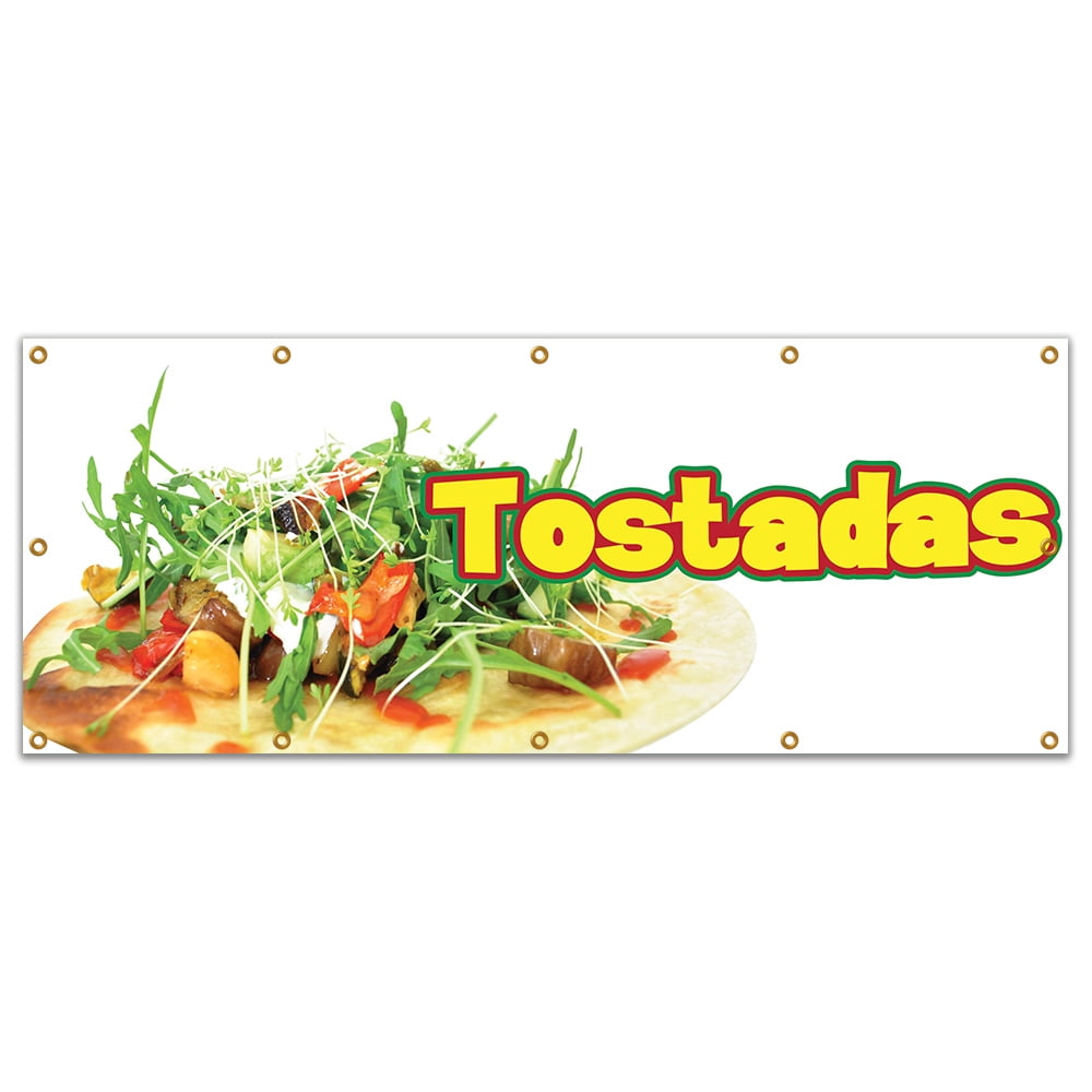 SignMission B-120 Tostadas19 120 in. Concession Stand Food Truck Single ...