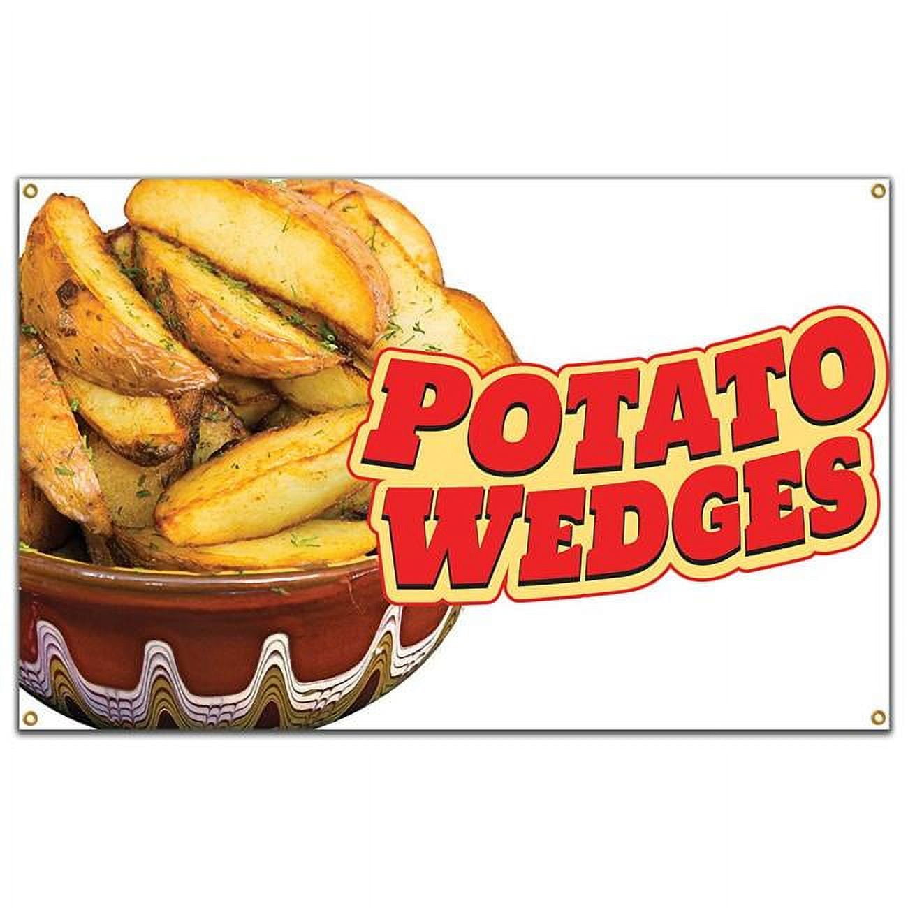 SignMission B-60 Potato Wedges19 60 in. Potato Wedges Banner with ...