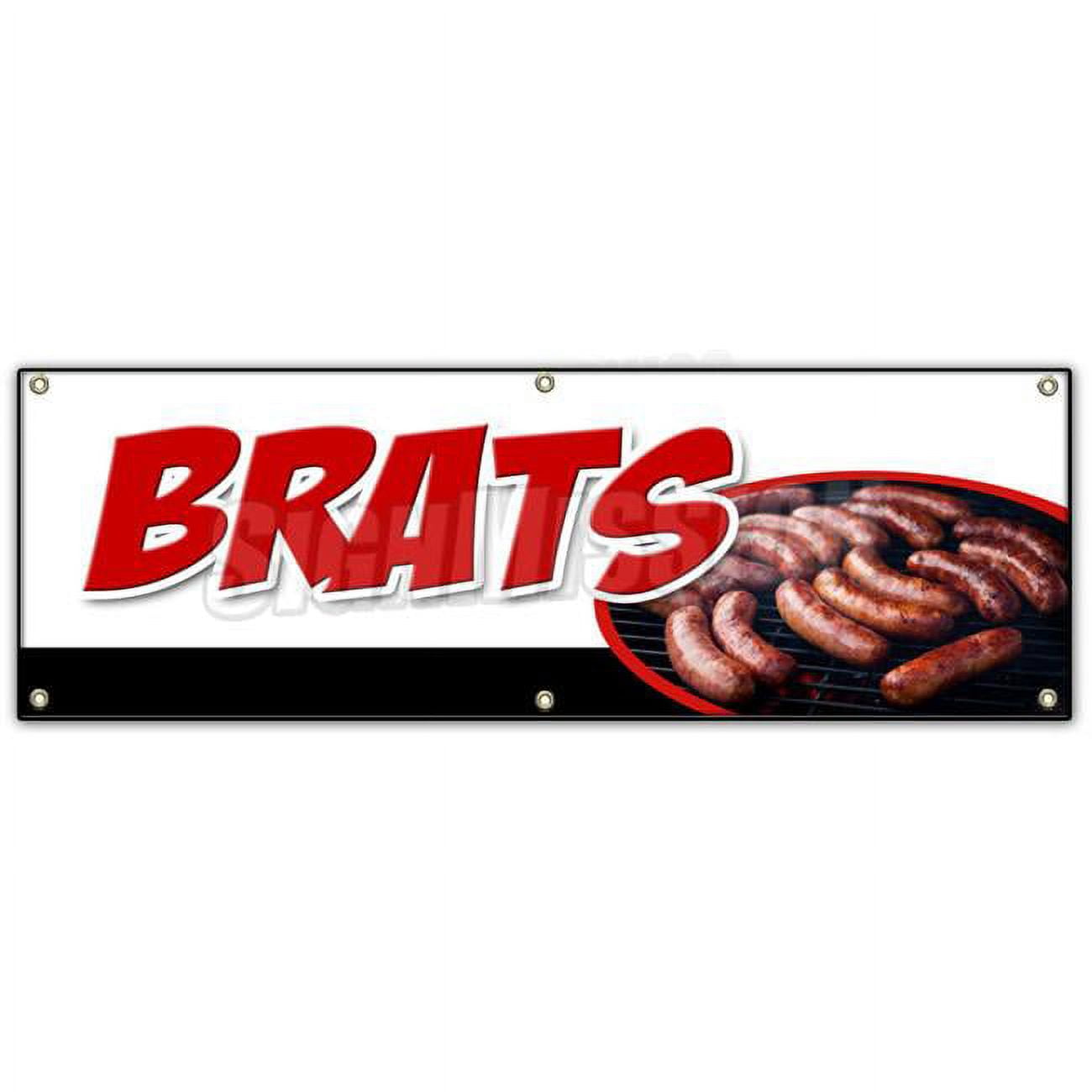 SignMission B-72 Brats 72 in. Brats Banner Sign - Bratwurst Beer ...