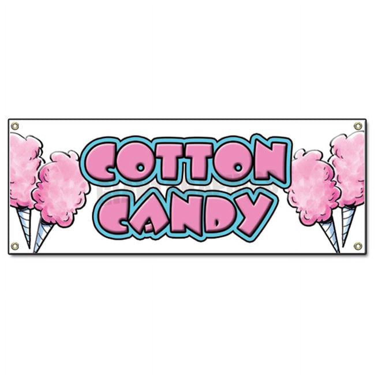 SignMission B-72 Cotton Candy 24 x 72 in. Cotton Candy Banner Sign ...