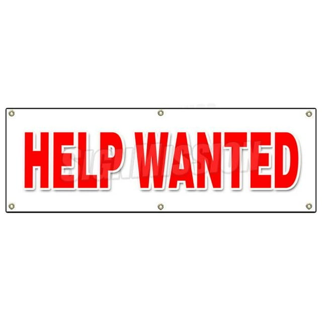 SignMission 72 in. Help Wanted Banner Sign - Now Hiring Interview ...