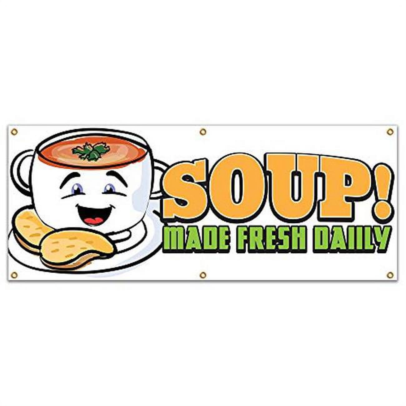 SignMission 120 in. Cotton Candy Banner with Concession Stand Food ...