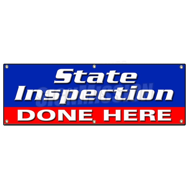 SignMission B-72 State Inspection Done Hr 24 x 72 in. State Inspection ...