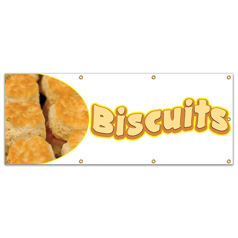 SignMission B-96 Biscuits19 96 in. Biscuits Banner with Concession ...