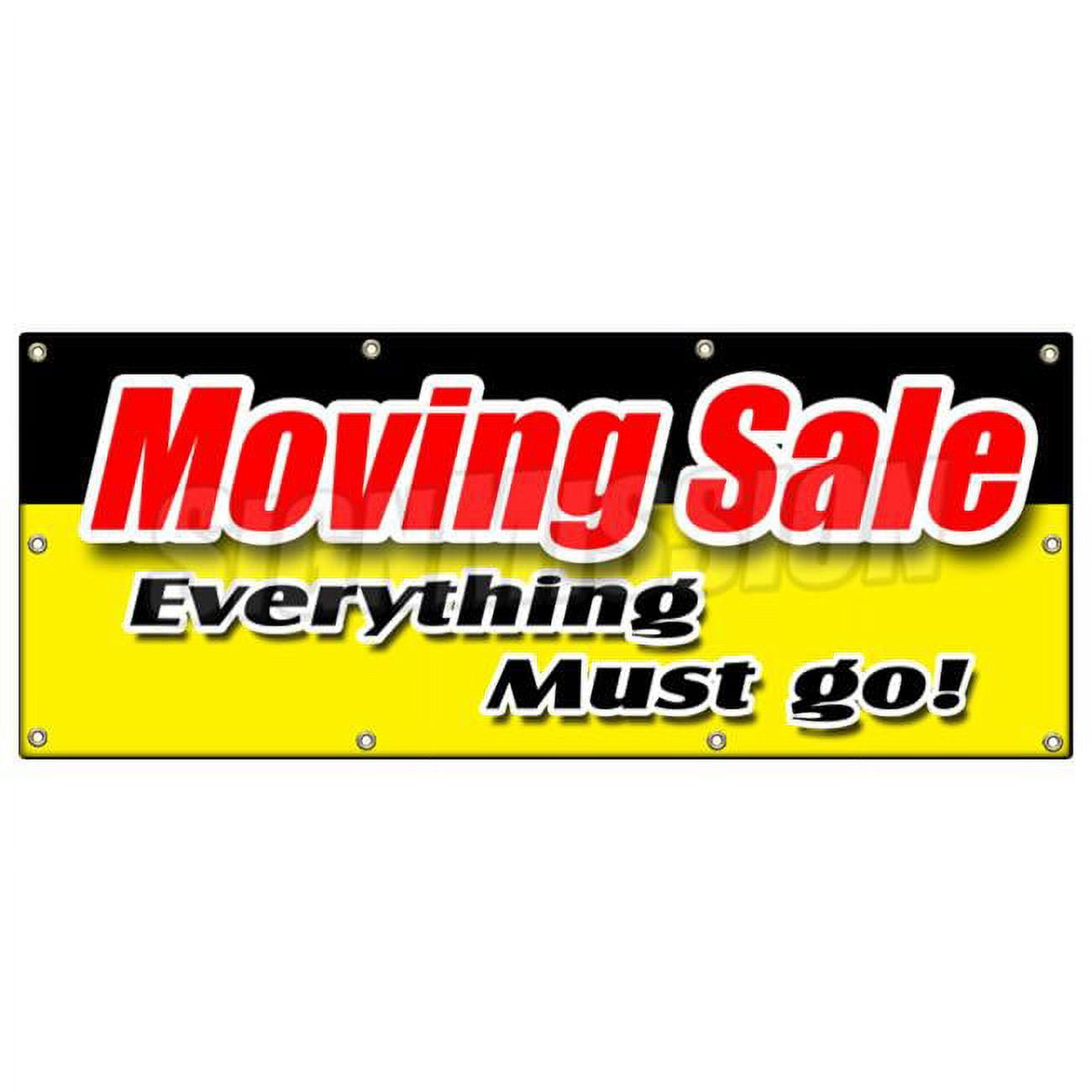 SignMission B-96 Moving Sale Everything M 36 x 96 in. Moving Sale ...
