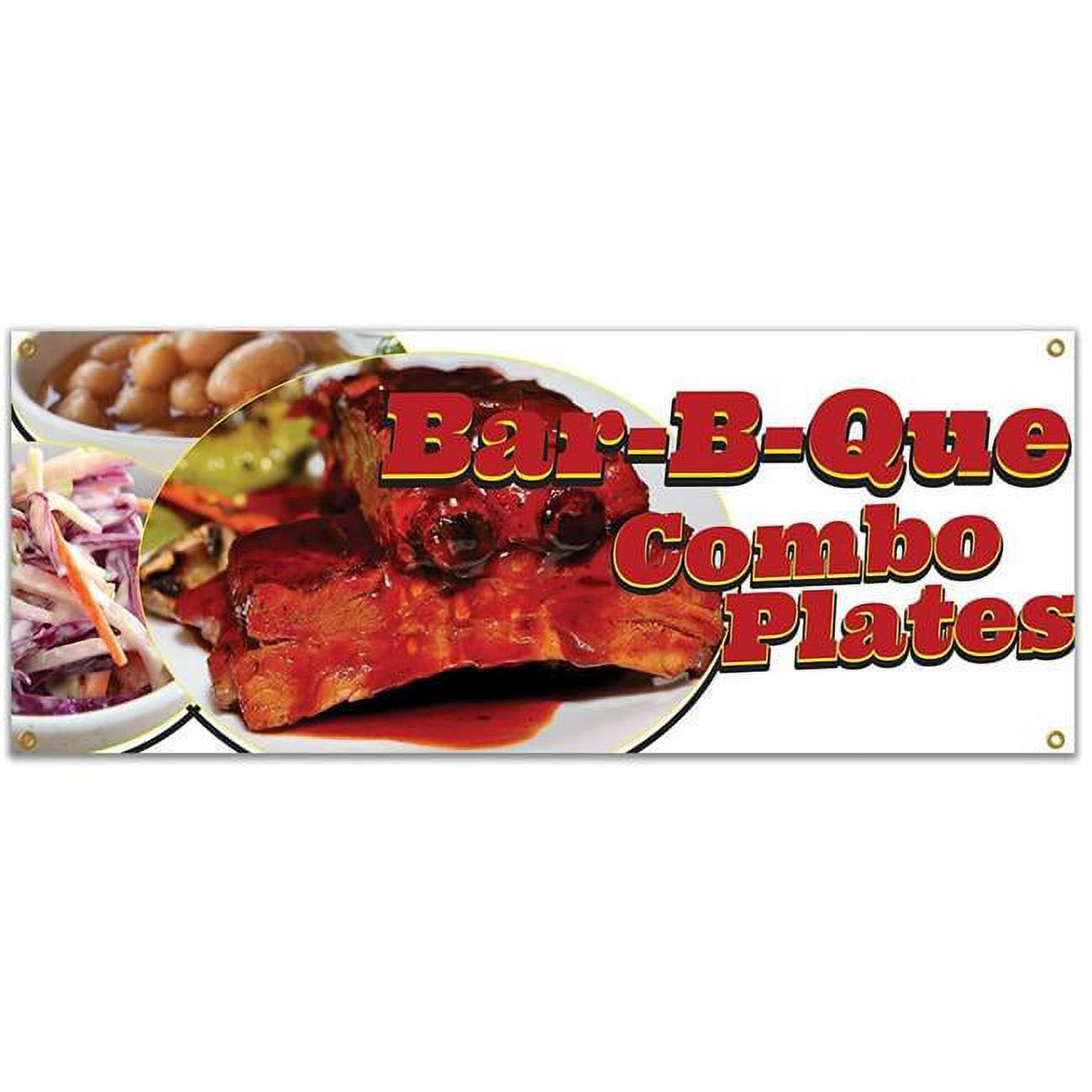 SignMission B-Bar-B-Que Combo Plates19 48 in. Bar-B-Que Combo Plates ...