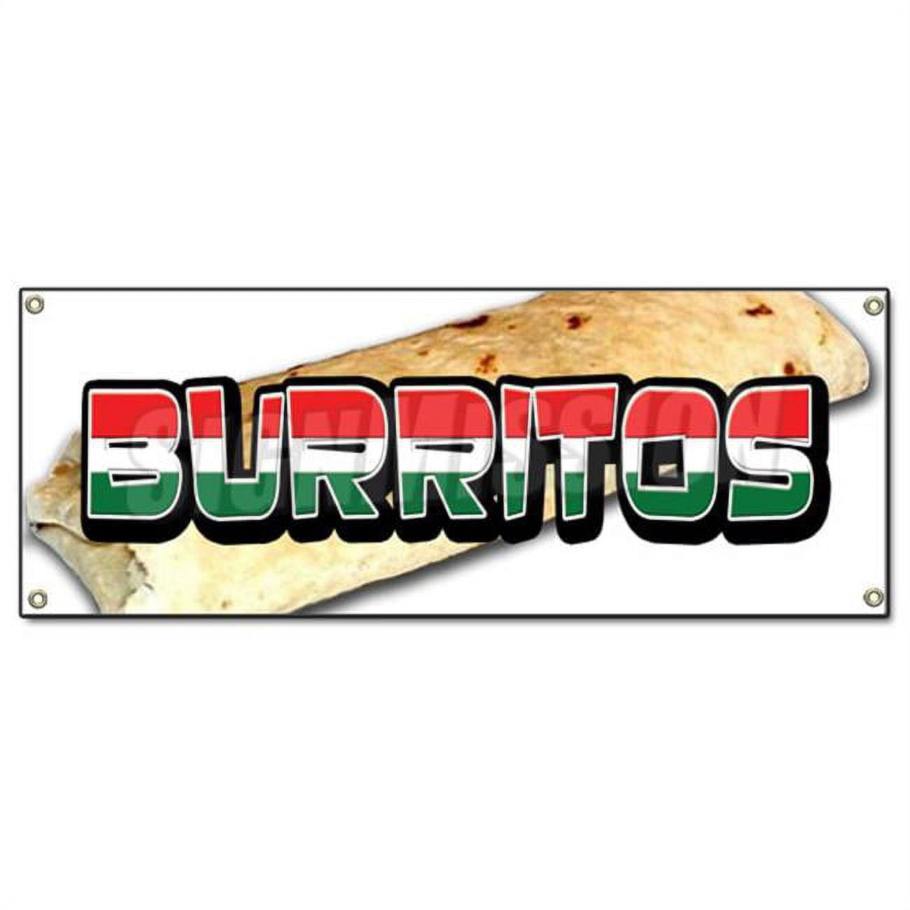 SignMission B-Burritos 18 x 48 in. Burritos Banner Sign - Walmart.com