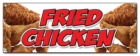 SignMission B-Freid Chicken Fried Chicken Banner Sign - Restaurant ...