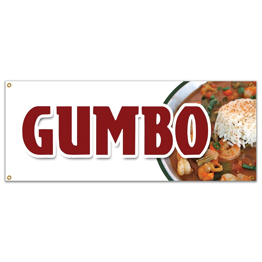 SignMission B-Gumbo Gumbo Banner Sign - Louisiana Creole Andouille ...