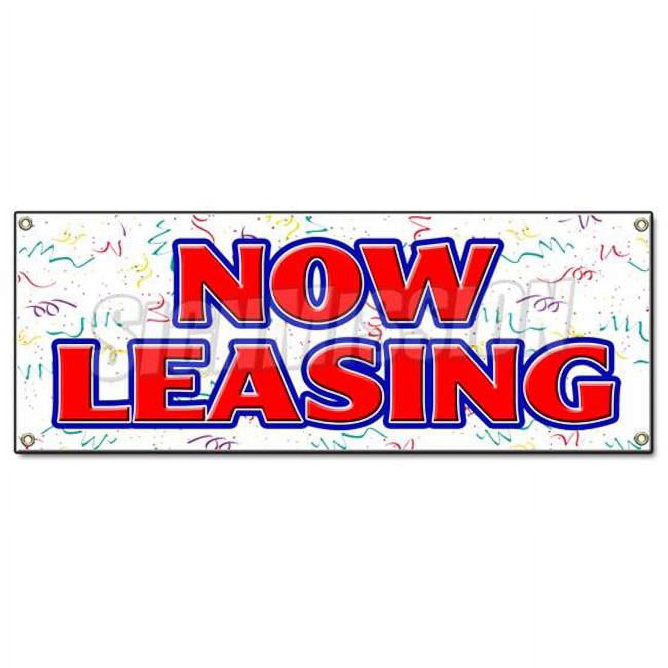 SignMission B-Now Leasing 18 x 48 in. Now Leasing Banner Sign - Walmart.com