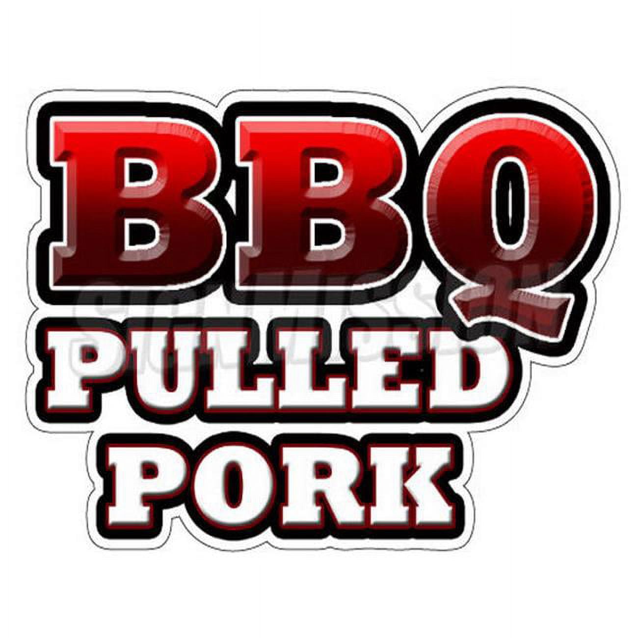 SignMission BBQ Pulled Pork Concession Decal Barbeque Sign Trailer ...