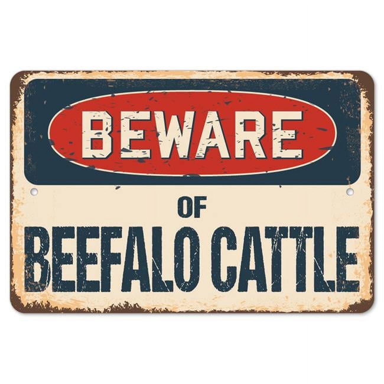 SignMission Beware of Beefalo Cattle Rustic Sign - Walmart.com
