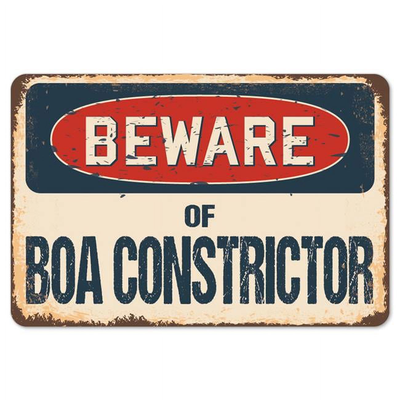 SignMission Beware of Boa Constrictor Rustic Sign - Walmart.com