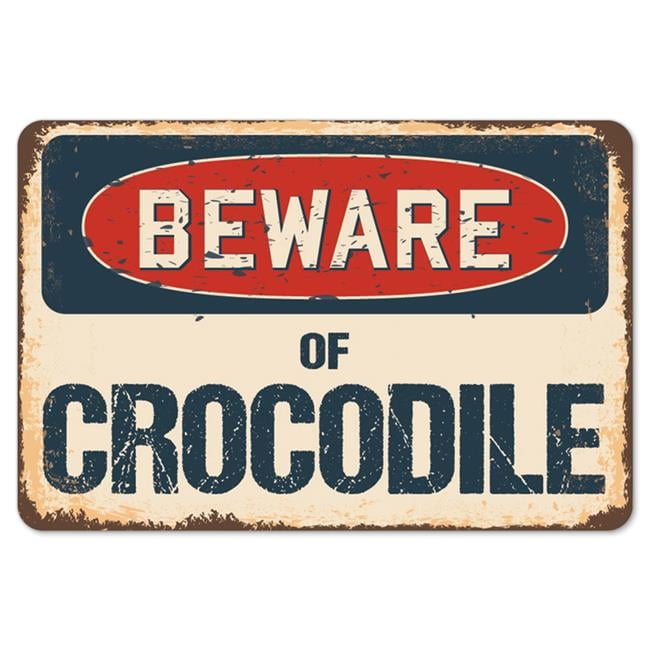 SignMission Beware of Crocodile Rustic Sign - Walmart.com