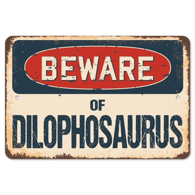 SignMission Beware of Dilophosaurus Rustic Sign - Walmart.com
