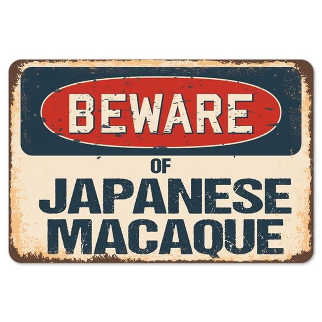SignMission Beware of Japanese Macaque Rustic Sign - Walmart.com
