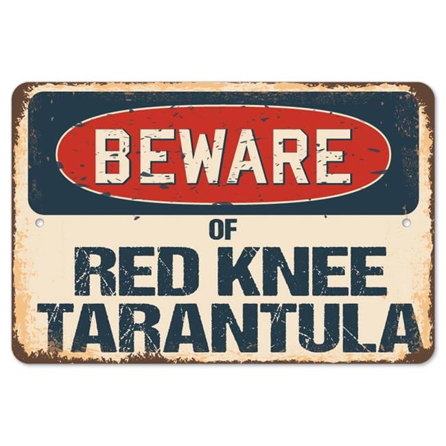 SignMission Beware of Red Knee Tarantula Rustic Sign - Walmart.com