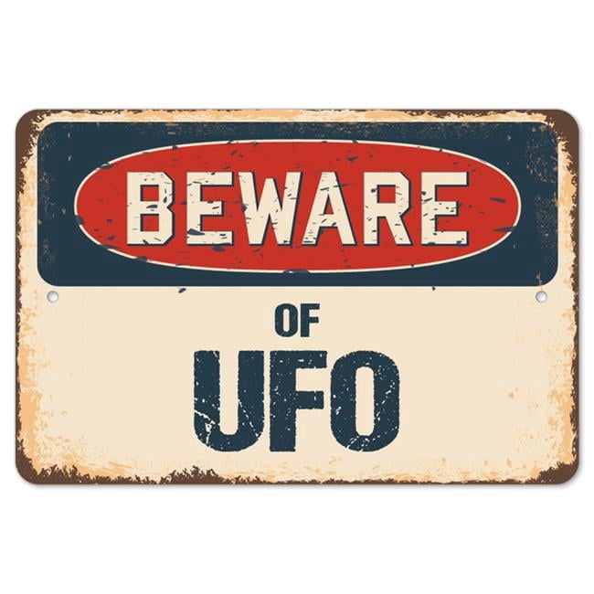 SignMission Beware of UFO Rustic Sign - Walmart.com