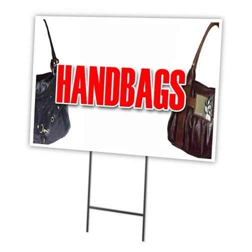 SignMission C-1216-DS-Handbags 12 x 16 in. H & Bags Yard Sign & Stake ...