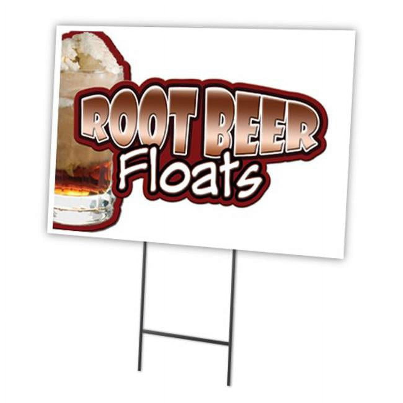 Signmission C 1216 Ds Root Beer Float 12 X 16 In Root Beer Float Yard Sign And Stake
