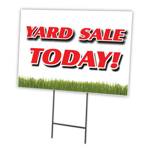 SignMission C-1216-DS-Yard Sale Today 12 x 16 in. Yard Sale Today Yard ...