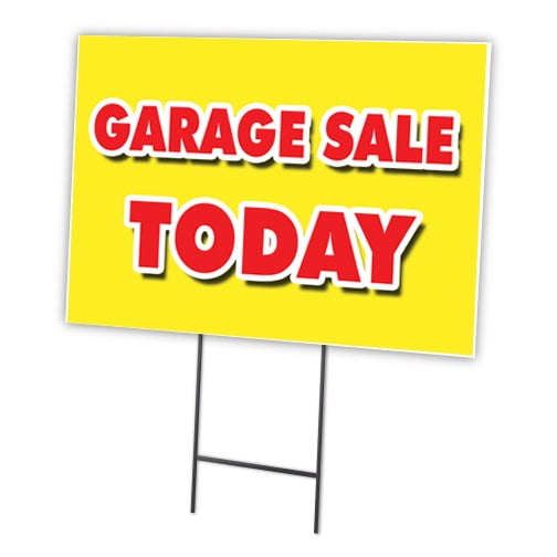 SignMission C-1216 Garage Sale Today 12 x 16 in. Garage Sale Today Yard ...
