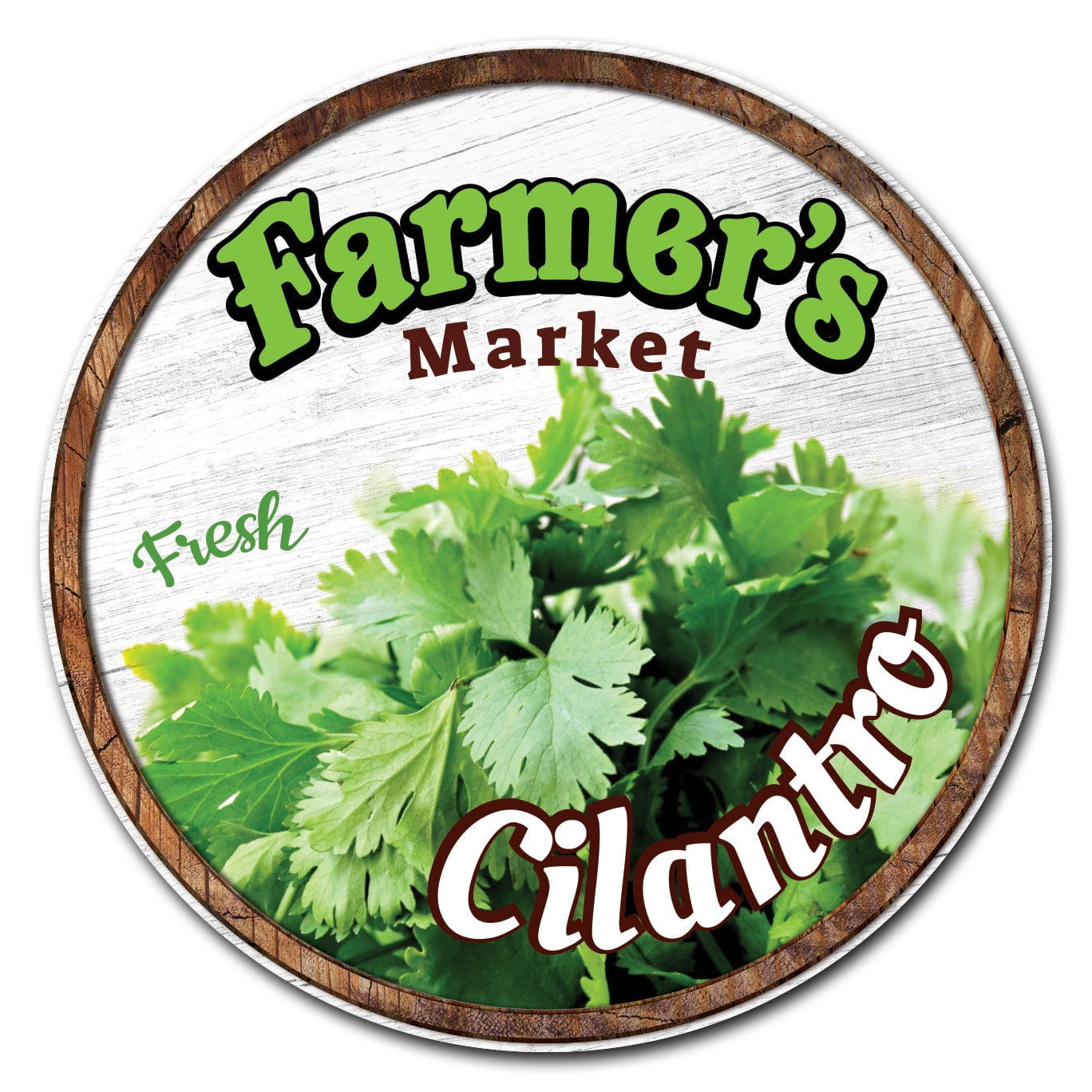 SignMission C-16-CIR-WS-Cilantro 16 x 24 in. Corrugated Plastic Sign ...