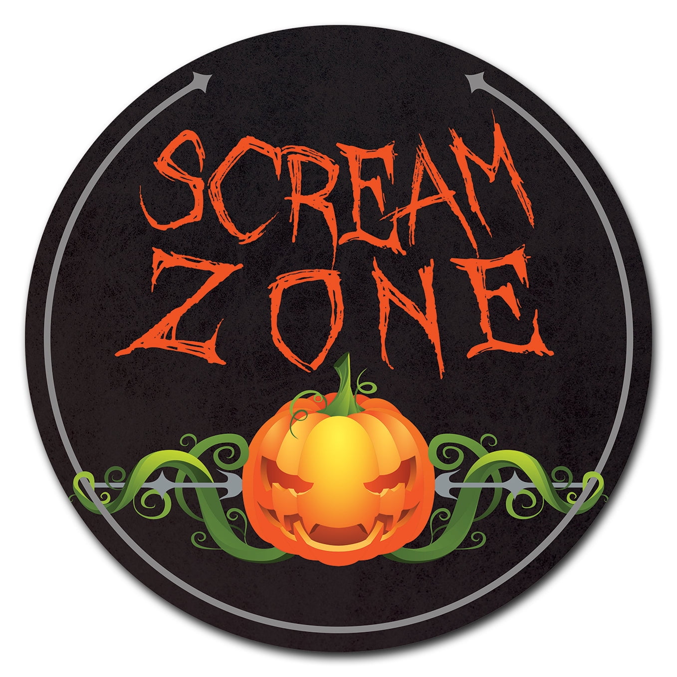 SignMission Corrugated Plastic Sign With Stakes 16" Circular - Scream ...