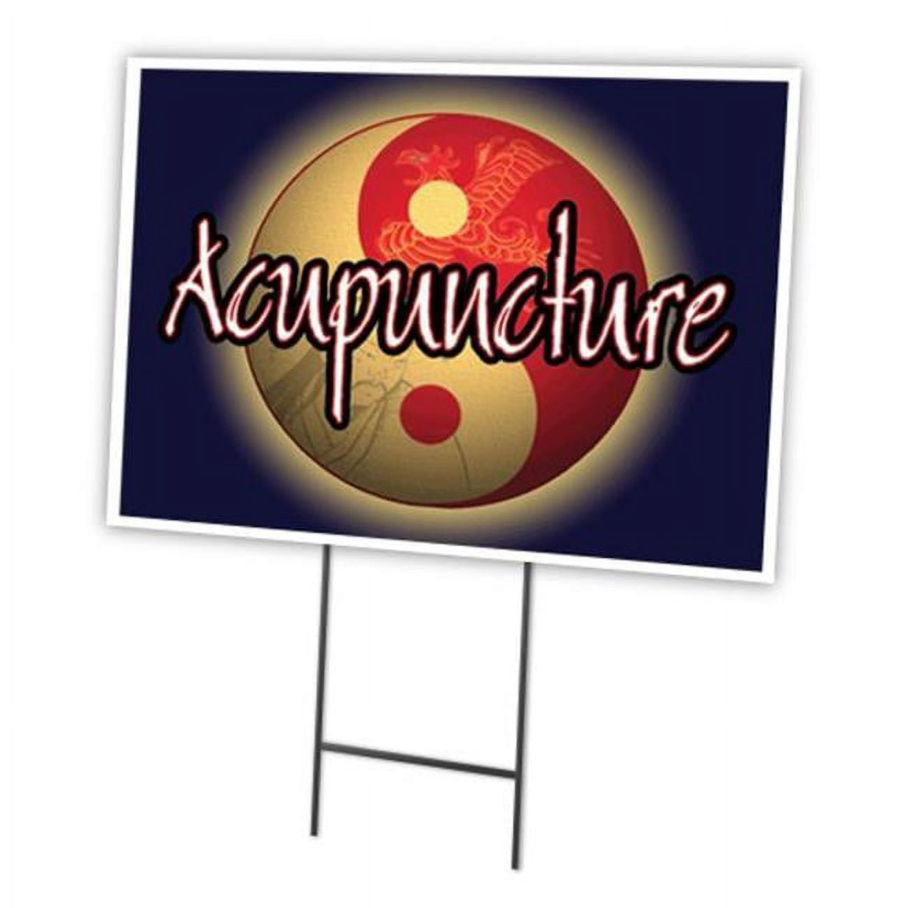 SignMission C-1824 Acupuncture 18 x 24 in. Acupuncture Yard Sign ...